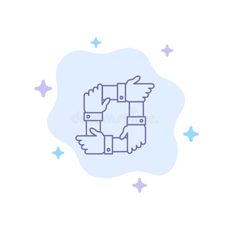 Teamwork, Business, Collaboration, Hands, Partnership, Team Blue Icon ...
