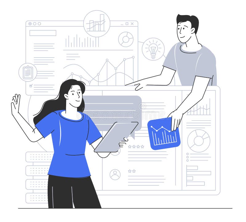 Teamwork Business Collection. Stock Vector - Illustration of manager ...