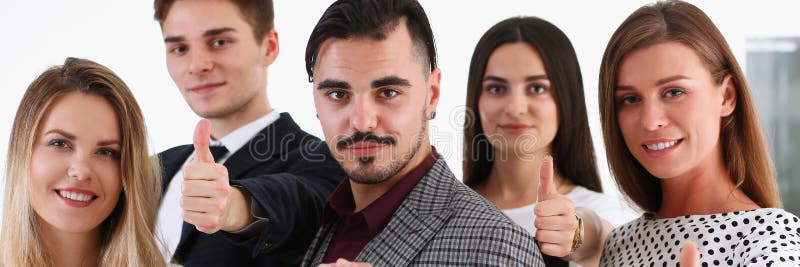 Teamwork Business Concept Group People Ok Stock Photo - Image of ...