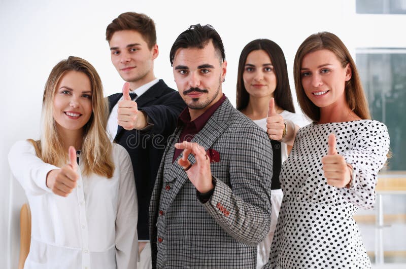 Teamwork Business Concept Group People Ok Stock Image - Image of ...