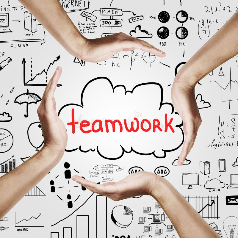 Teamwork and Business Concept Stock Image - Image of businesspeople ...