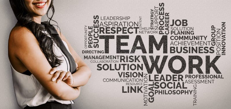 Teamwork and Business Human Resources Concept Uds Stock Image - Image ...