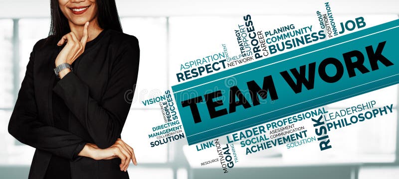 Teamwork and Business Human Resources Concept Uds Stock Image - Image ...