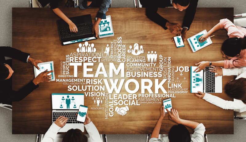 Teamwork and Business Human Resources Concept Uds Stock Photo - Image ...