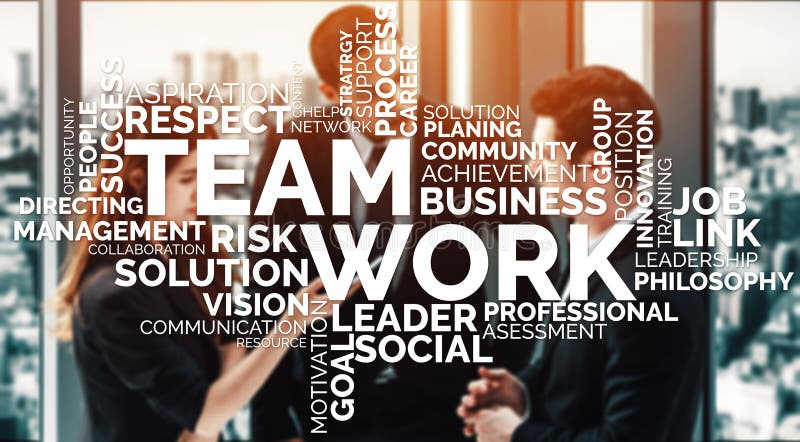 Teamwork and Business Human Resources Concept Uds Stock Photo - Image ...