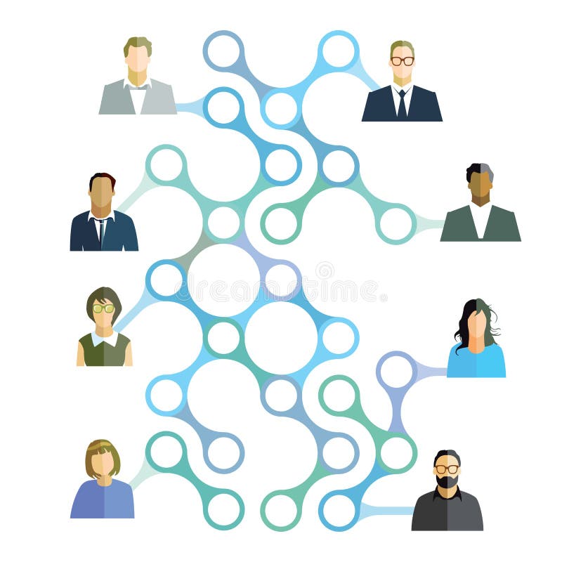 Teamwork stock vector. Illustration of businessmen, business - 55136332