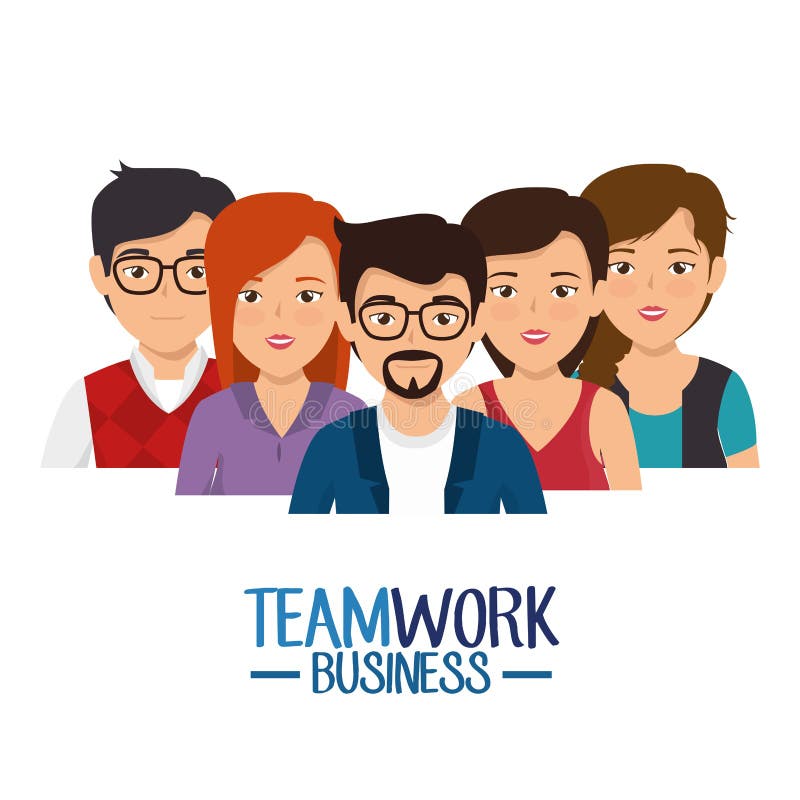 Teamwork Business People Icon Stock Illustration - Illustration of ...
