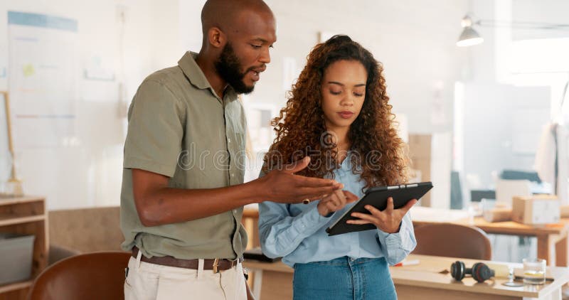 Teamwork, Business People or Working on Tablet Planning, Collaboration ...