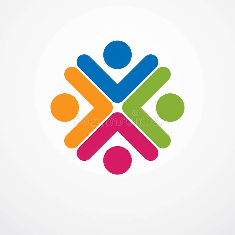 Teamwork Businessman Unity and Cooperation Concept Created with Simple ...