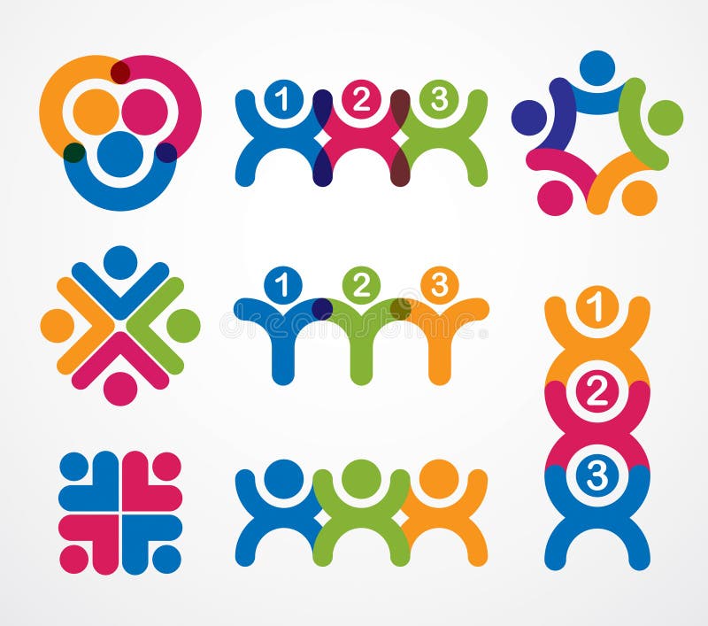 Teamwork Businessman Unity and Cooperation Concepts Created with Stock ...