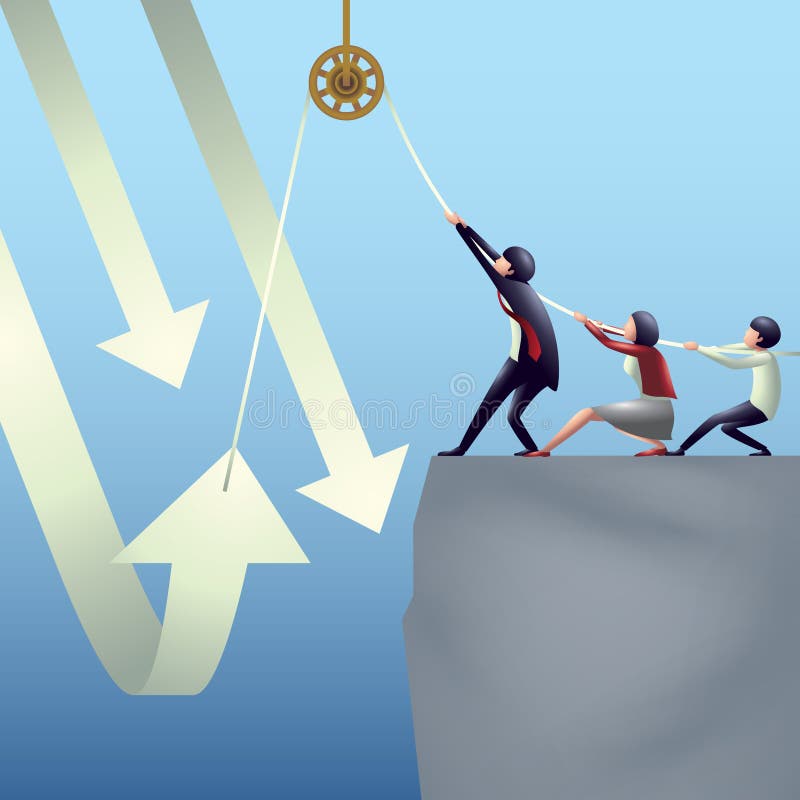 Teamwork. Bussiness Concept Stock Illustration - Illustration of skill ...