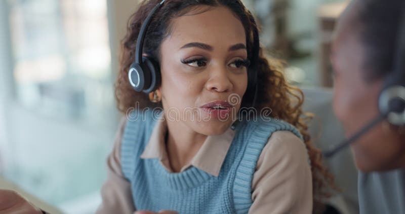 Teamwork, Call Center and Women on Computer for Advice, Customer ...