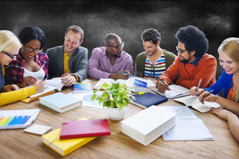 Teamwork Casual Discussion Brainstorming Learning Concept Stock Photo ...