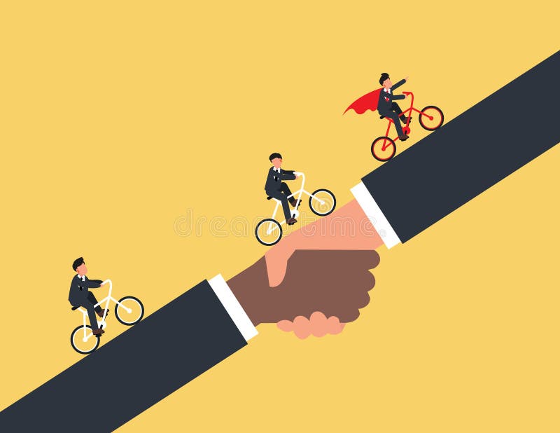 Teamwork. Chasing for Success Stock Vector - Illustration of ...
