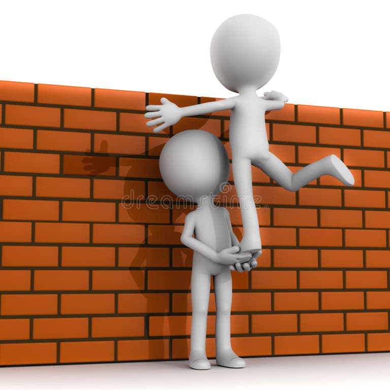 Climbing Wall Teamwork Stock Illustrations – 341 Climbing Wall Teamwork ...