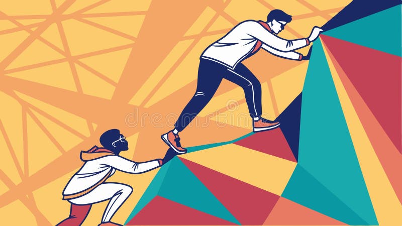 Teamwork Climbing Mountain, Achieving Goals, Support, Overcoming ...