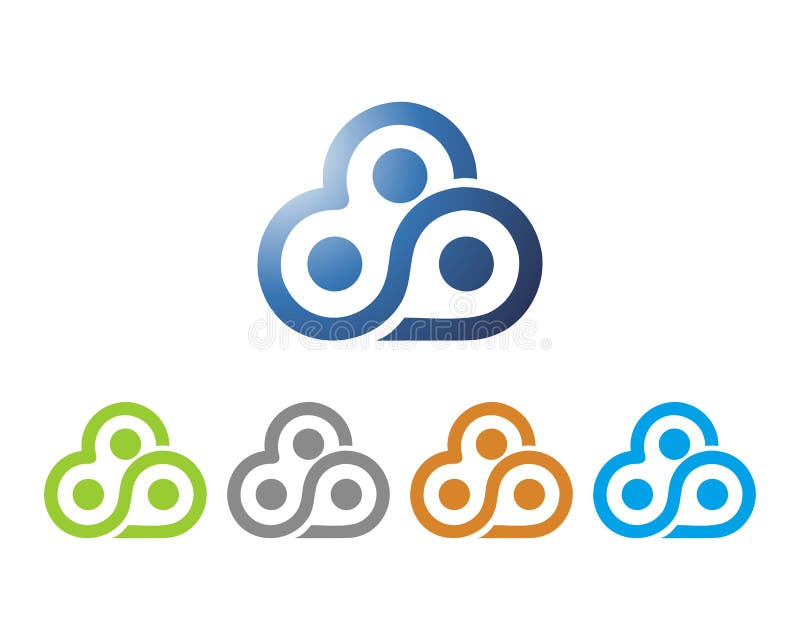 Teamwork Cloud Logo Image Vector Stock Vector - Illustration of ...