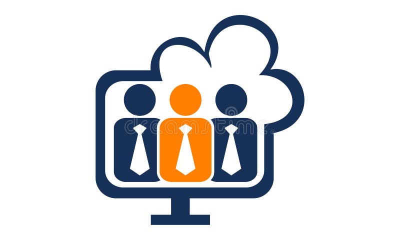 Teamwork Cloud stock vector. Illustration of corporation - 89232656