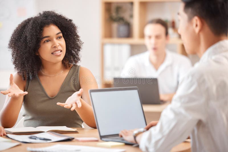 Teamwork, Collaboration or Business People on Laptop for Research ...