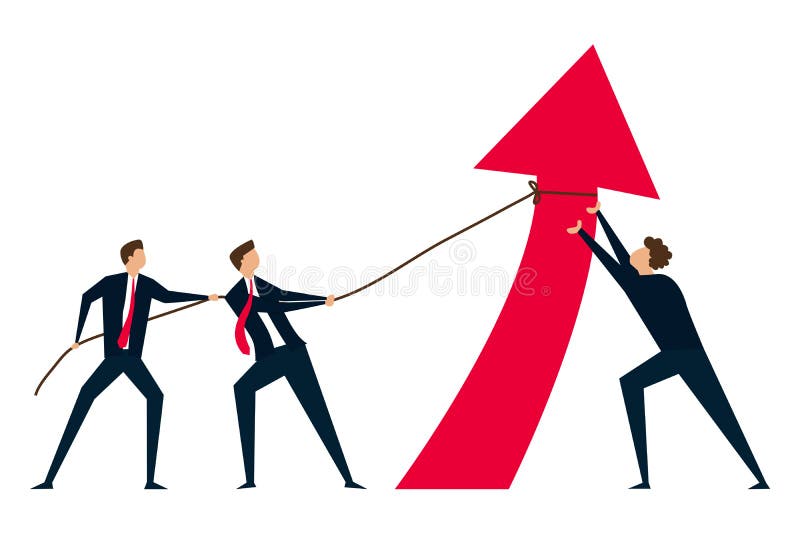 Teamwork and Collaboration Colleagues, Group of Businessmen and Women ...