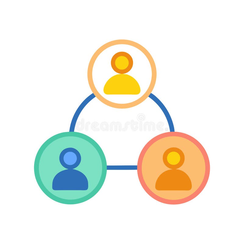 Collaboration Connected People Circles Stock Illustrations – 110 ...