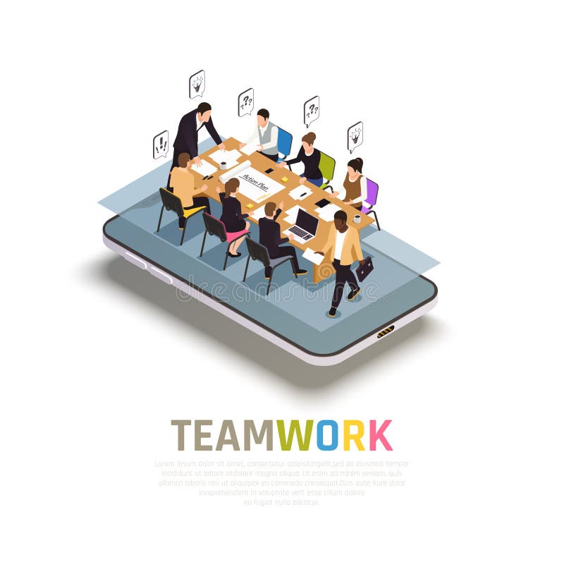 Teamwork Collaboration Vertical Banners Stock Vector - Illustration of ...
