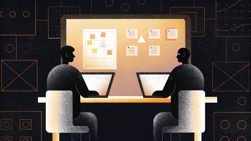 Teamwork Collaboration in Office with Laptops and Creative Planning in ...