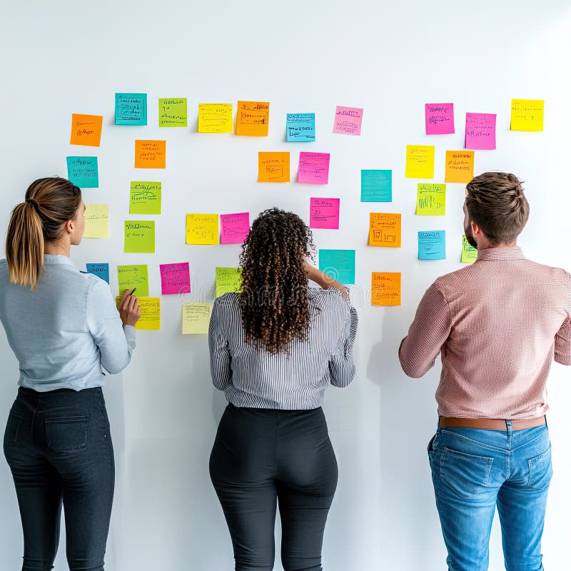 Teamwork, Collaboration, Sticky Notes, Brainstorming, Planning, Project ...