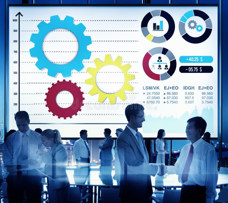 Teamwork Collaboration Strategy Business Marketing Concept Stock Photo ...