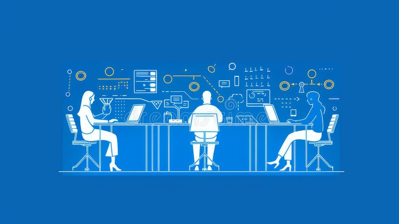 Teamwork and Collaboration in a TechDriven Workspace a Minimalist Line ...