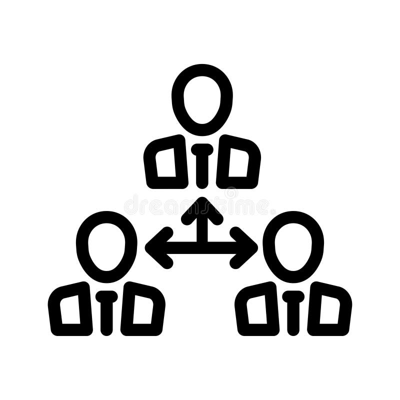 Teamwork Communication Icon Stock Vector - Illustration of teamwork ...