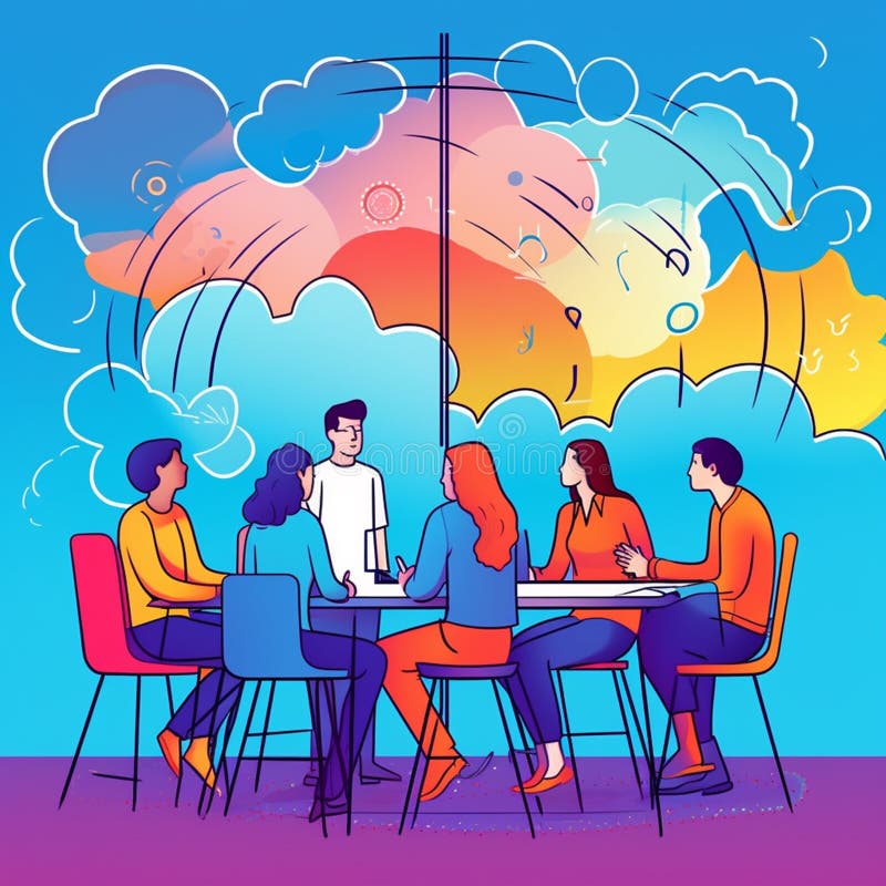 Teamwork in a Company. Discussion, Analization Data Charts, and ...