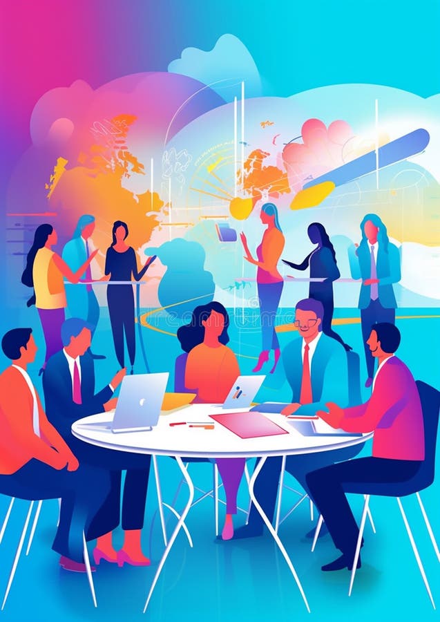 Teamwork in a Company. Discussion, Analization Data Charts, and ...