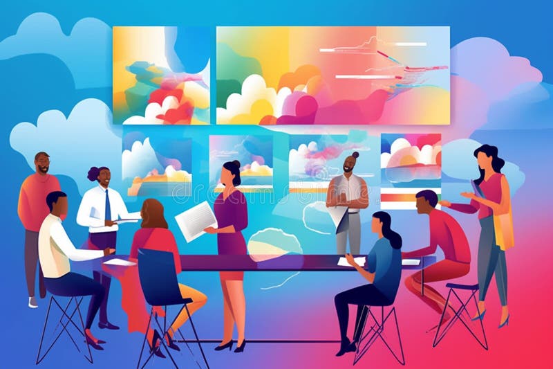 Teamwork in a Company. Discussion, Analization Data Charts, and ...