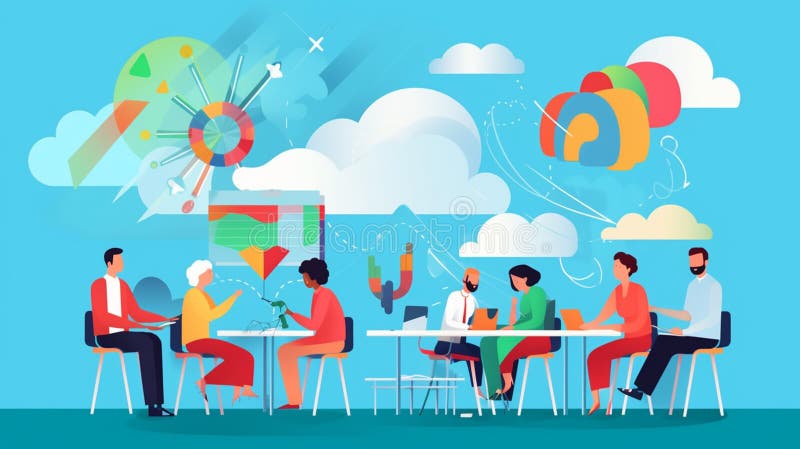 Teamwork in a Company. Discussion, Analization Data Charts, and ...