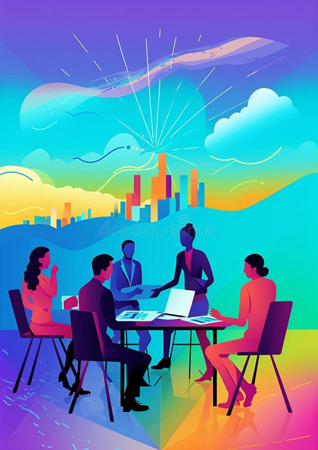 Teamwork in a Company. Discussion, Analization Data Charts, and ...