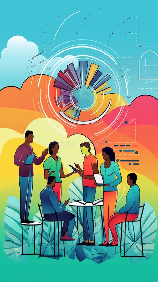 Teamwork in a Company. Discussion, Analization Data Charts, and ...