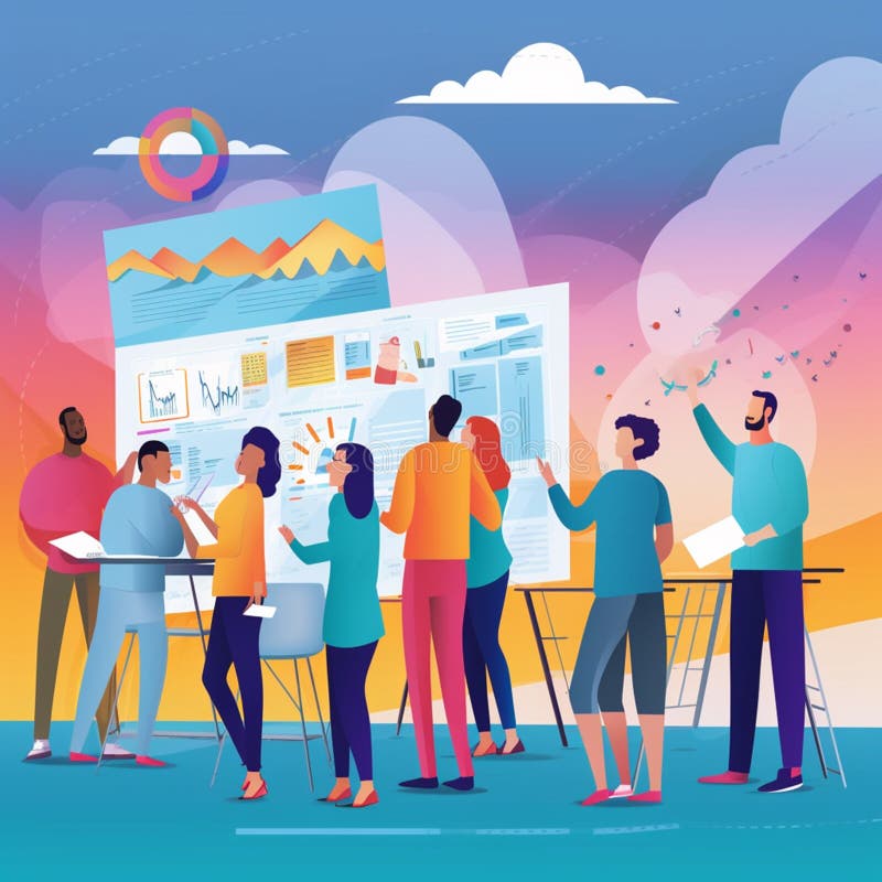 Teamwork in a Company. Discussion, Analization Data Charts, and ...