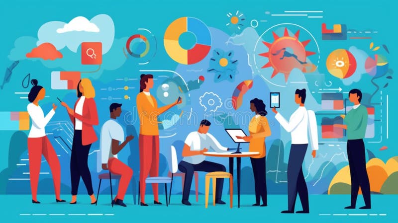 Teamwork in a Company. Discussion, Analization Data Charts, and ...