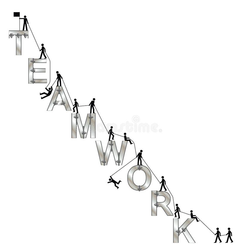 Teamwork stock vector. Illustration of idler, exit, disappear - 12132066