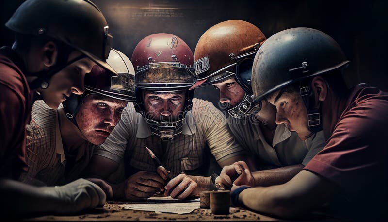 Teamwork Concept Background of Employee Created with AI Tools Stock ...