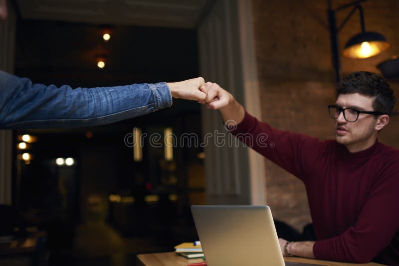 Teamwork Concept, Brilliant Work Collaborating in Friendly Atmosphere ...