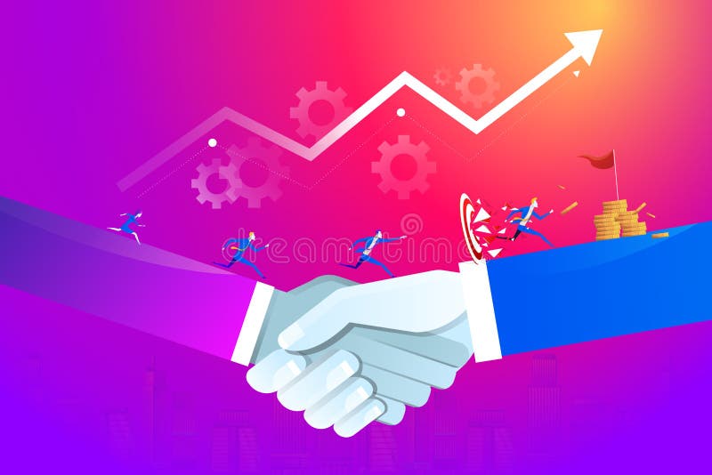 Teamwork Concept. Business People Running Towards the Goal. Business ... Teamwork Concept. Business People Running Towards the Goal. Business ...