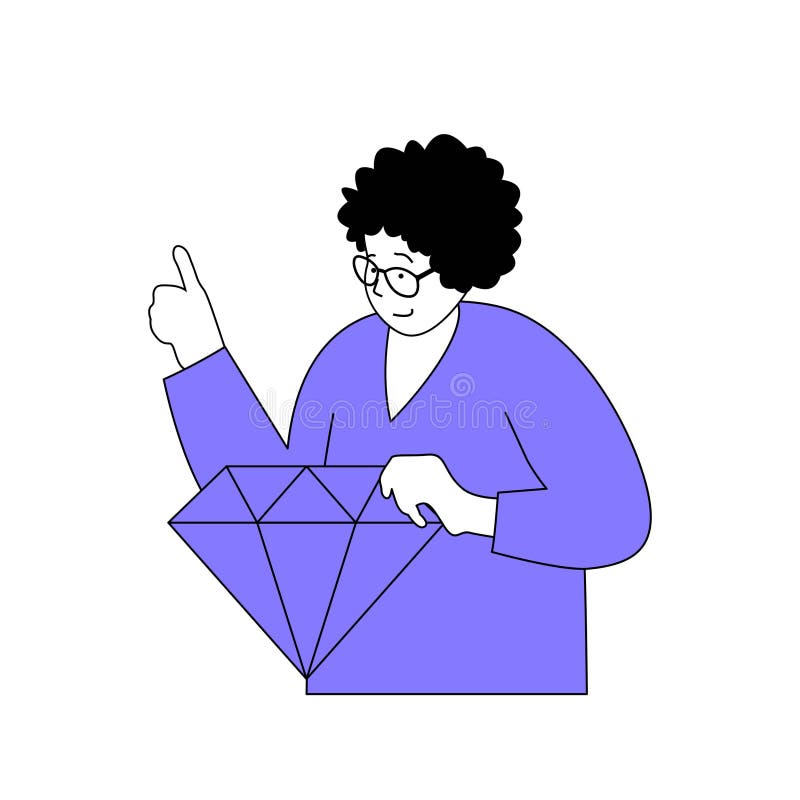 Teamwork Concept with Cartoon People in Flat Design for Web. Vector ...