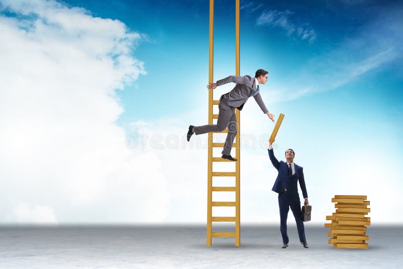 Teamwork Concept with Colleagues Helping Each Other Stock Photo - Image ...