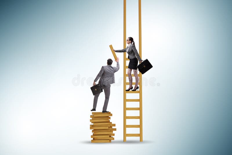 Teamwork Concept with Colleagues Helping Each Other Stock Image - Image ...