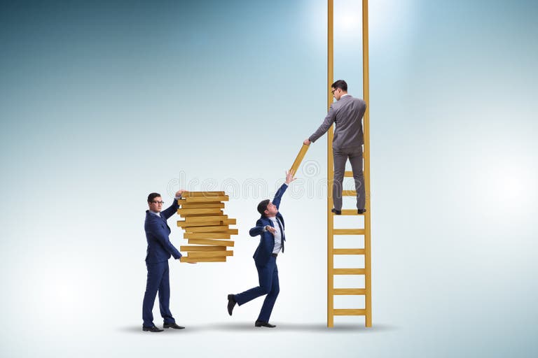 Teamwork Concept with Colleagues Helping Each Other Stock Image - Image ...