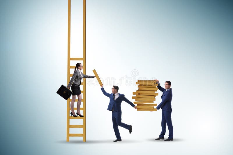 Teamwork Concept with Colleagues Helping Each Other Stock Photo - Image ...