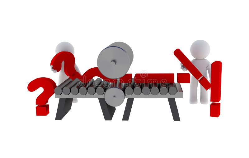 Teamwork concept 3d image stock illustration. Illustration of question ...