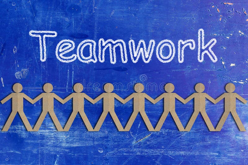 225 Teamwork Concept Group People Paper Cut Out Stock Photos - Free ...